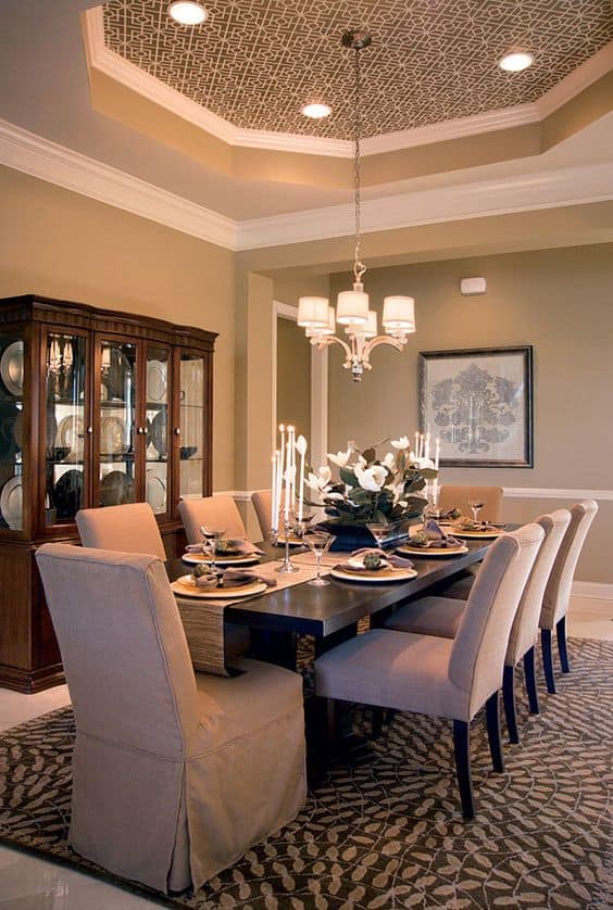 Next Level Modern Dining Room Ceiling Design – eDecorTrends