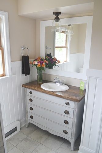 12 Unique & Amazing Repurposed Bathroom Vanity Ideas